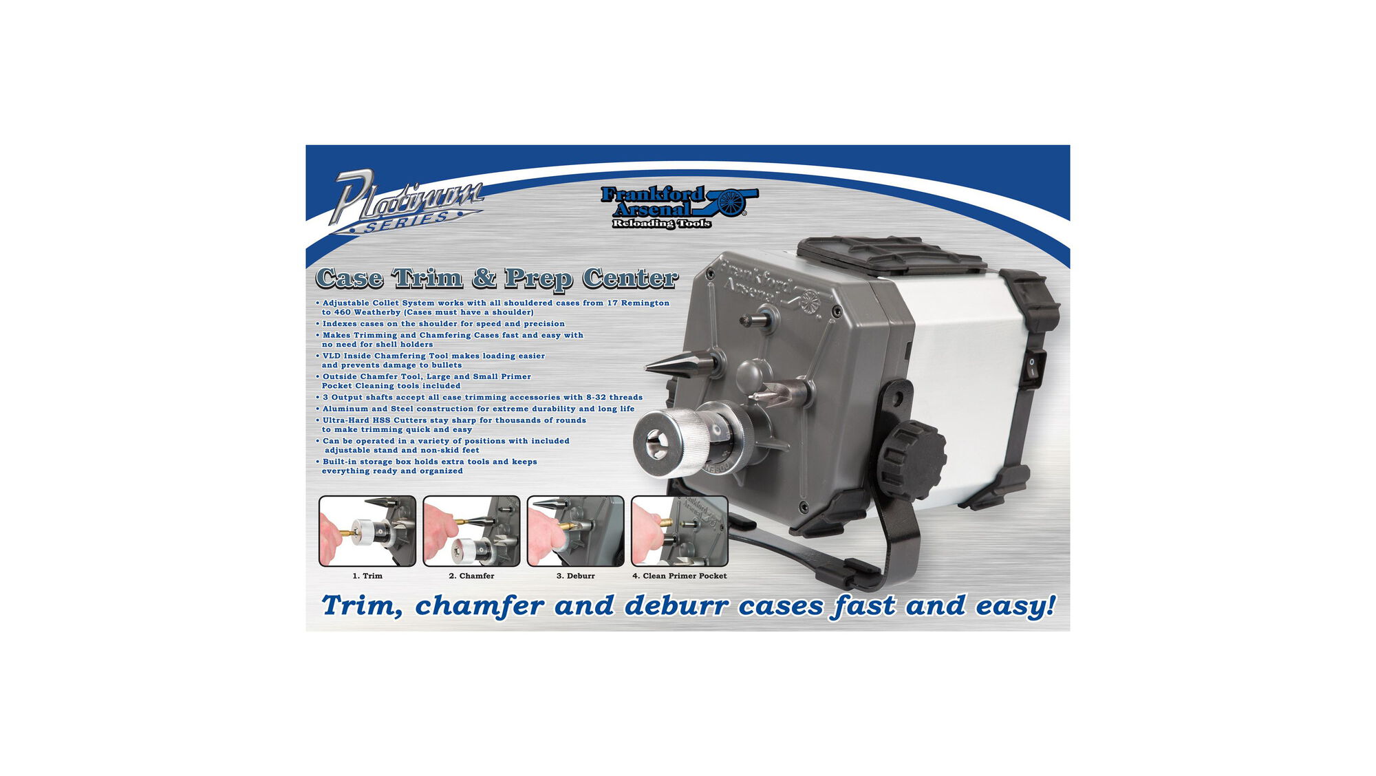 Case Trimmer & Prep Center for Reloading | Frankford Arsenal